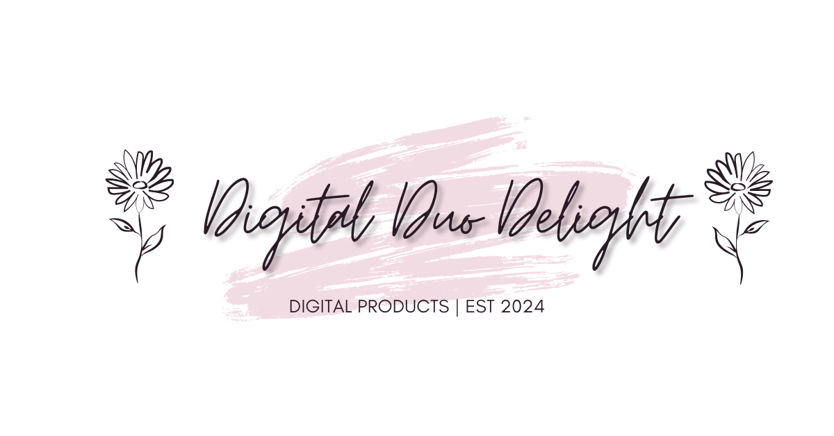 Digital Duo Delight | Celebrate with Easy & Cute Printables